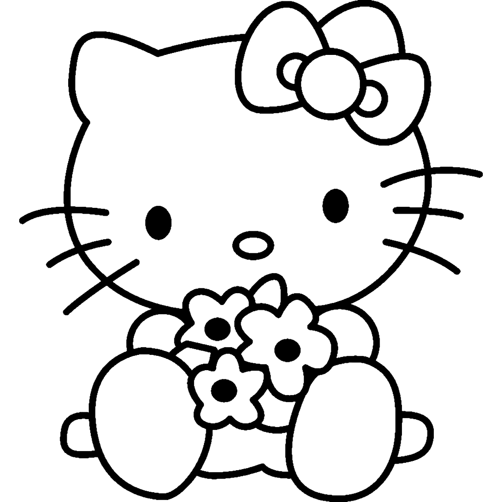 Jual Gambar Sketsa Mewarnai / Hello Kitty / Part 2 / Gambar Sketsa ...