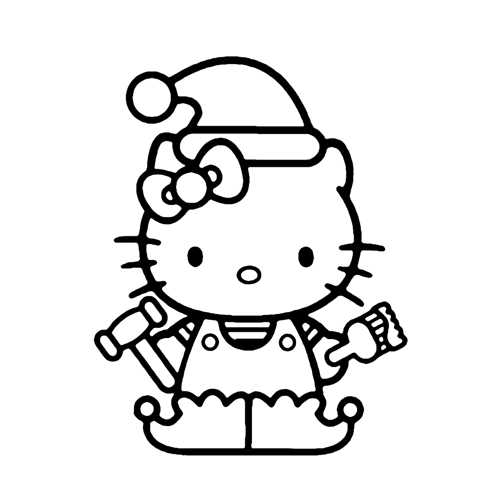 Jual Gambar Sketsa Mewarnai / Hello Kitty / Part 2 / Gambar Sketsa ...