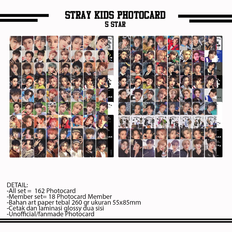 Jual STRAY KIDS 5 STAR PHOTOCARD | Shopee Indonesia