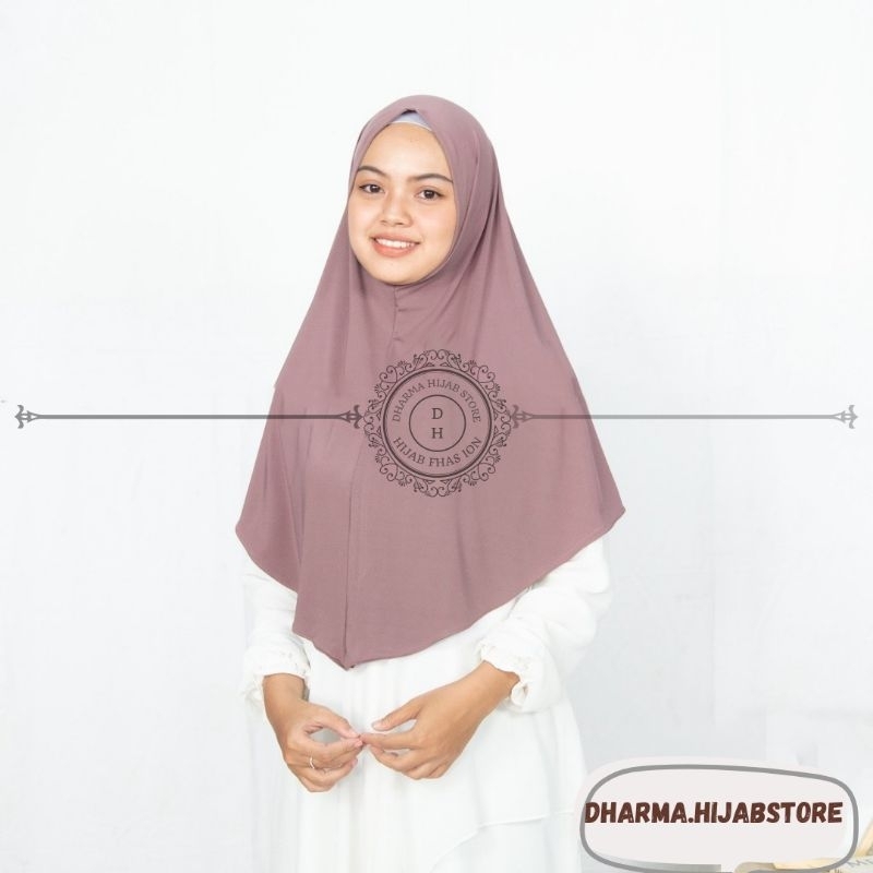 Jual Jilbab Bergo Hamidah Malay NON PET (L) | Khimar Daisy Instan Bergo Malay Jersey (L ...