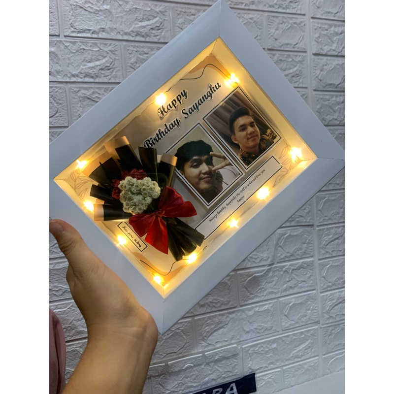 Jual Frame 3D Kado Bingkai Foto | Flower in Frame | Kado UlangTahun ...