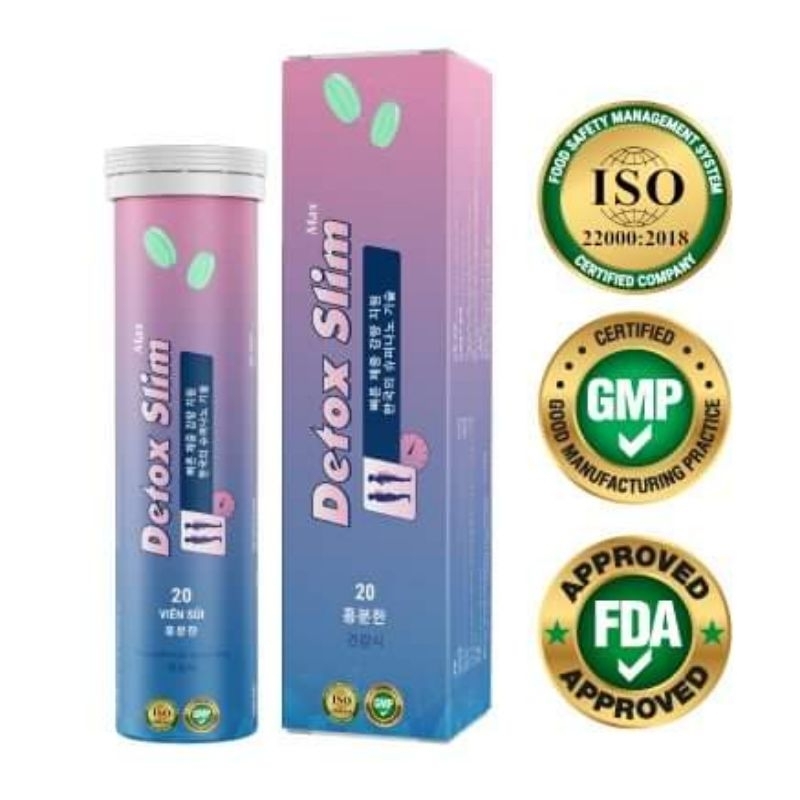 Jual DETOX SLIM.Korea Tablet effervescent penurun berat badan. | Shopee Indonesia