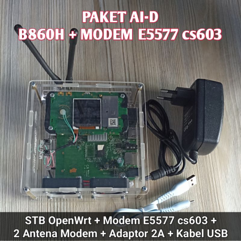 Jual PAKET AI-D OPENWRT SIAP PAKAI - STB B860H/HG680P + Modem | Shopee ...