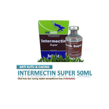 Jual INTERMECTIN SUPER 50 Inj 50 ml / OBAT KUTU GUDIK DAN CACING ...
