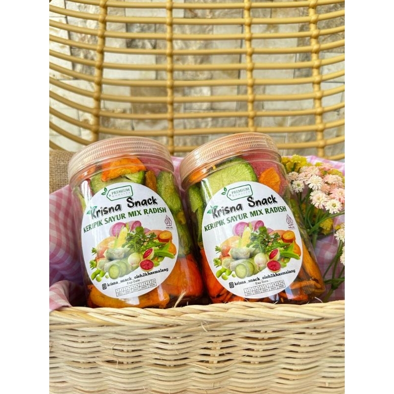 Jual KERIPIK SAYUR MIX TOPLES 800 ML | Shopee Indonesia