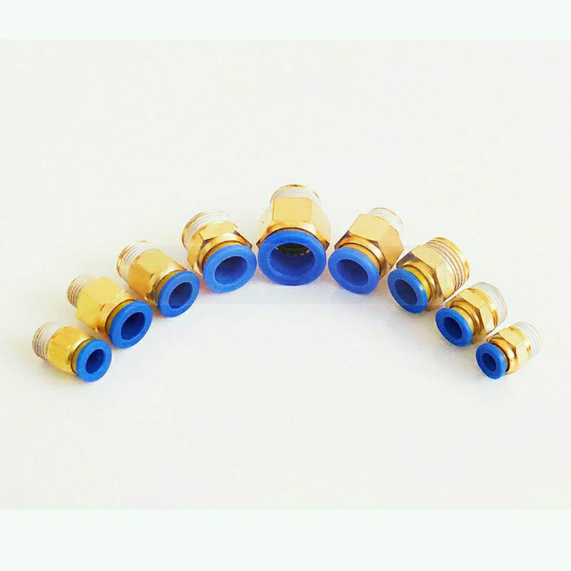Jual FITTING PNEUMATIC PC 6-01 sampai PC 6-04 DRAT 1/8 / 1/2 SELANG 6MM ...