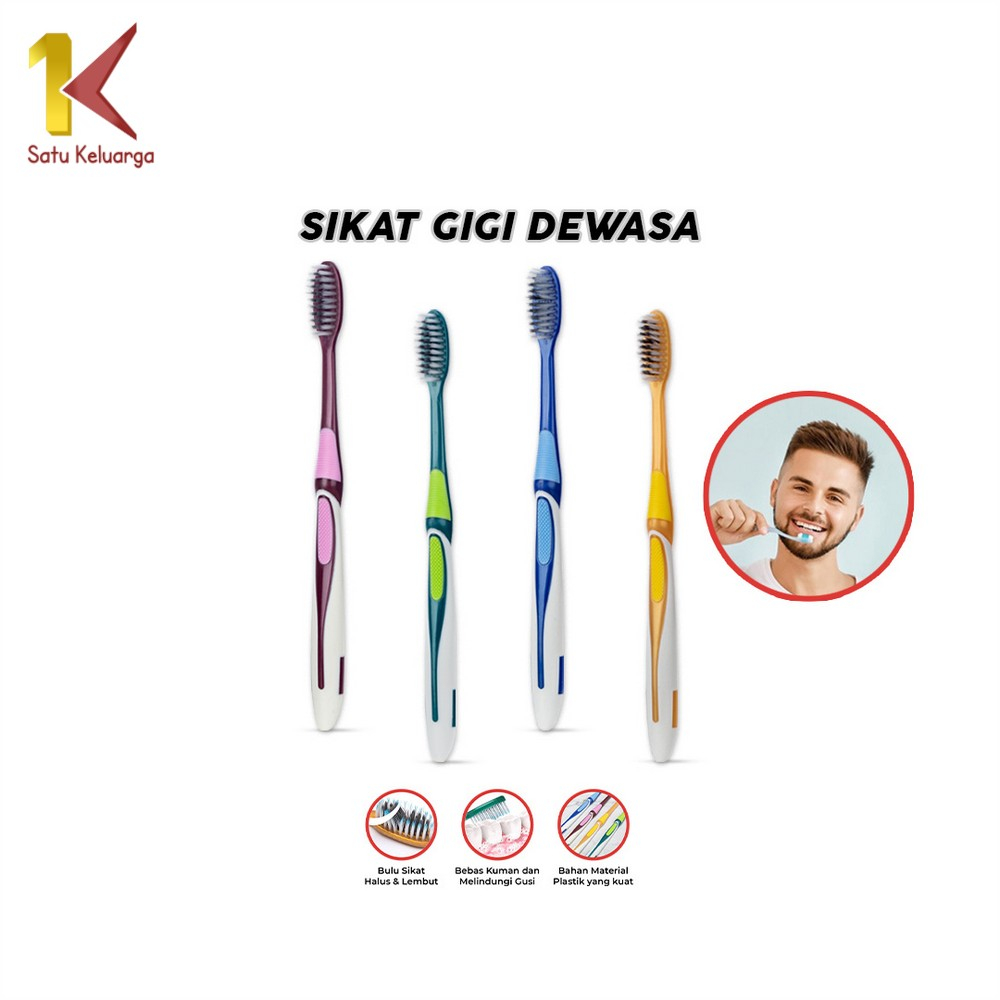 Jual Satu Keluarga Sikat Gigi Dewasa Bulu Halus C862 Gosok Gigi Menghilangkan Bau Mulut / Sikat ...