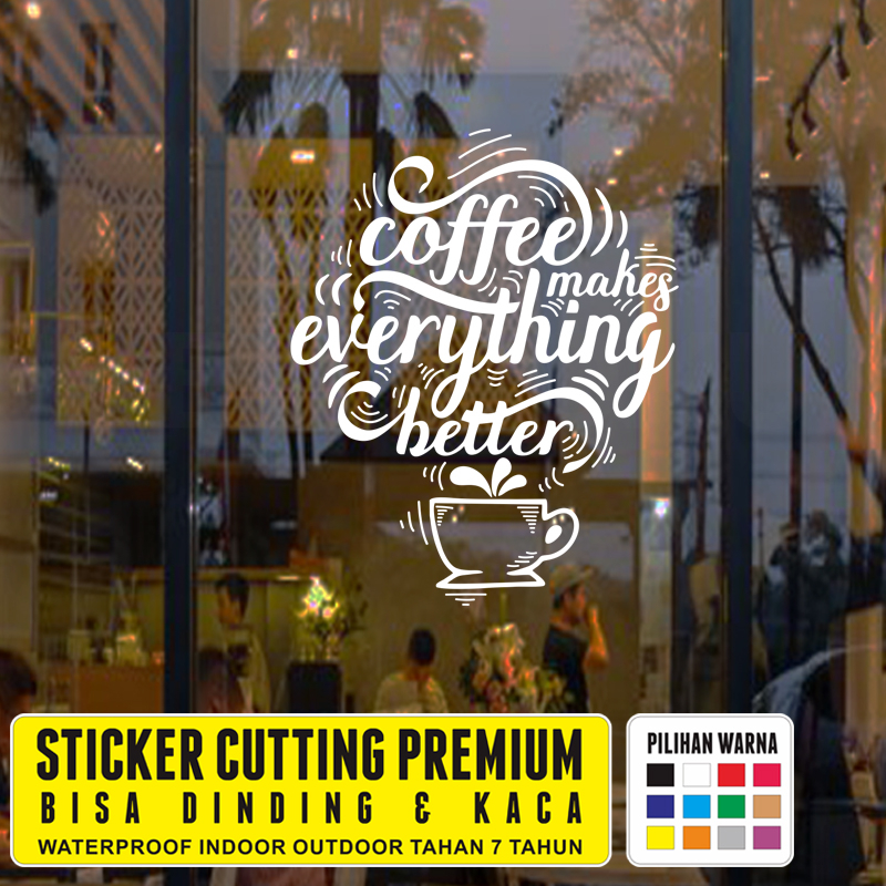 Jual Stiker Kaca dan Dinding Cafe Kopi Coffee Shop Cutting Sticker Kopi ...