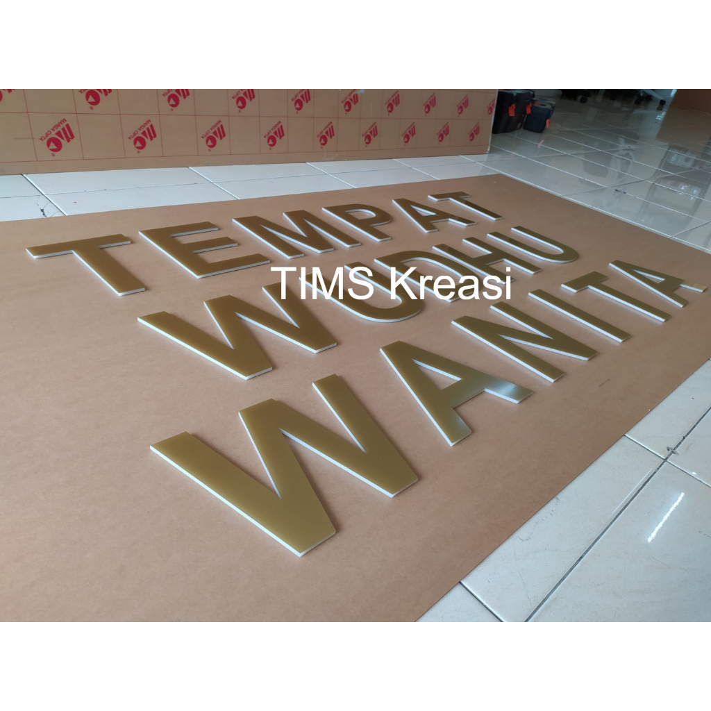 Jual Huruf Akrilik | Cutting Letter Akrilik | Tulisan Timbul Akrilik ...