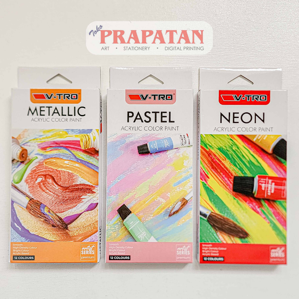 Jual Cat Akrilik Set V-TRO AC-126 | V-TRO Acrylic Set | Shopee Indonesia