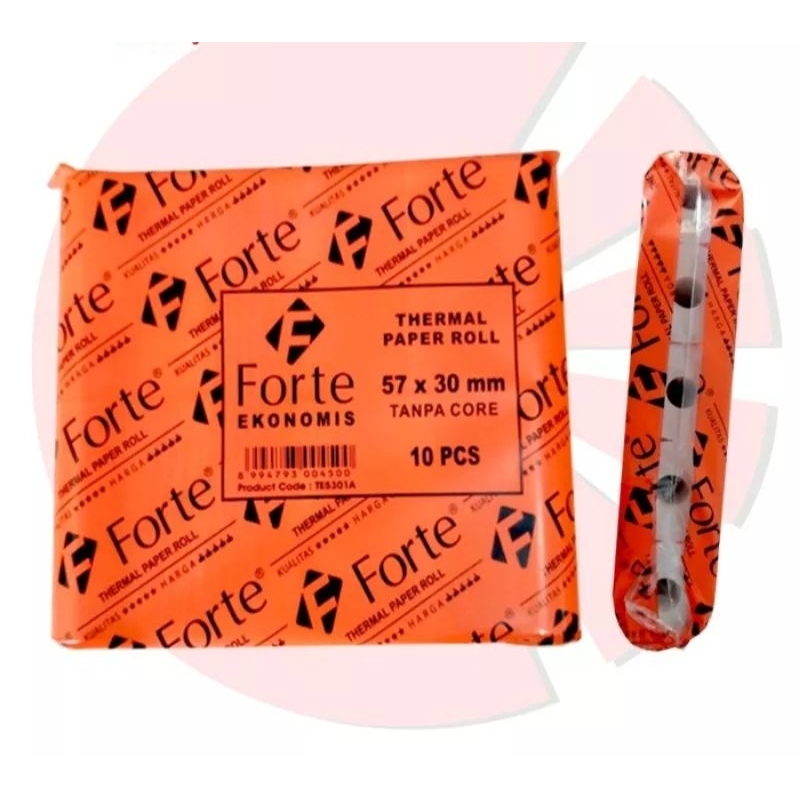 Jual Kertas Thermal Forte 57x30 (10 Roll) Economies kertas struk kasir ...