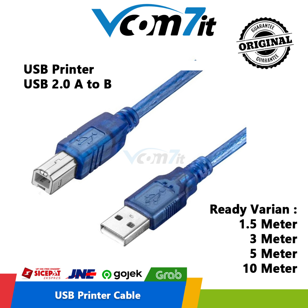 Jual Kabel USB Printer Cable 1.5m 3m 5m 10m USB 2.0 | Shopee Indonesia