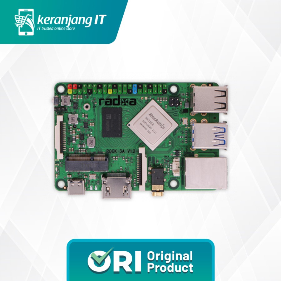 Jual Radxa ROCK 3 Model A SBC RK3568 2GB RAM Raspberry Pi Alternative ...