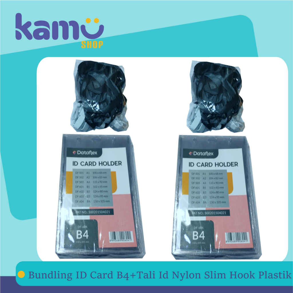 Jual Bundling 40 Pcs Id Card B4 40 Pcs Tali Id Nylon Slim Hook