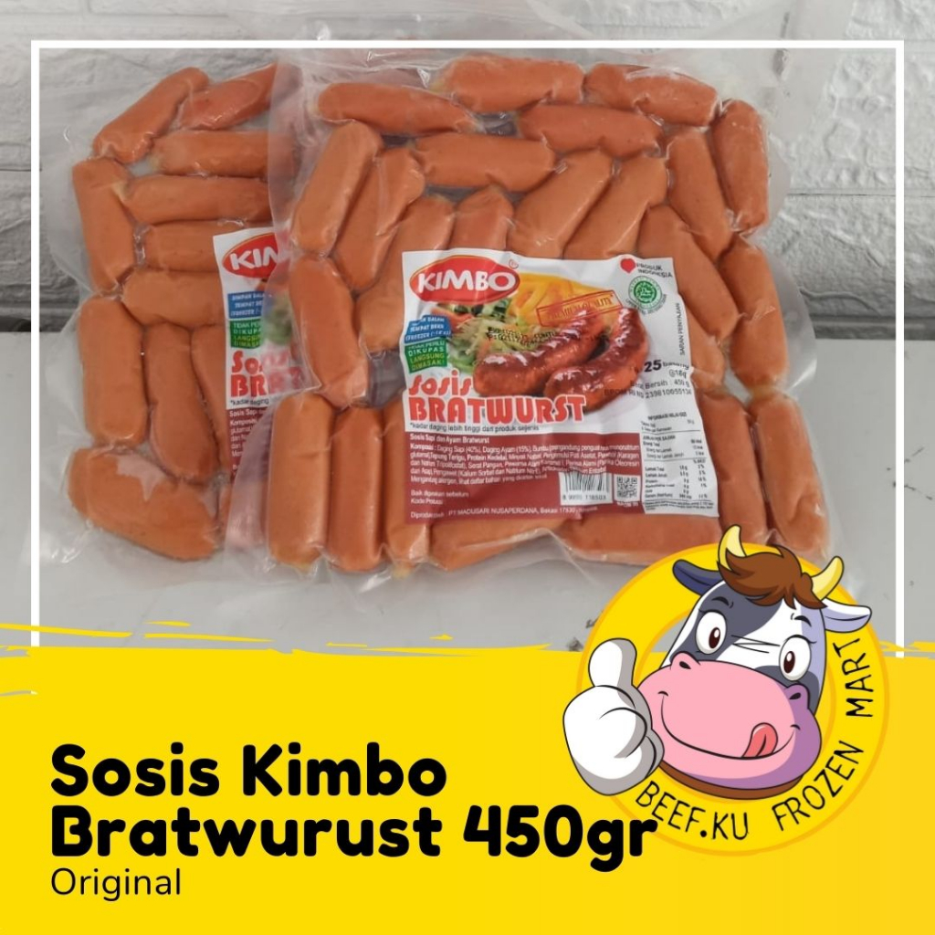 Jual Kimbo - Sosis Kimbo Sosis Bratwurst 450GR Frozen Food Halal ...