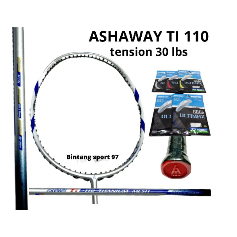 Jual Raket badminton ashaway ti 110 titanium mesh | Shopee Indonesia