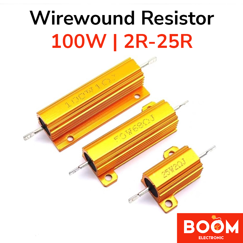 Jual Wirewound Resistor Electronic Aluminium 100 watt 2R sd 25R (8251 ...