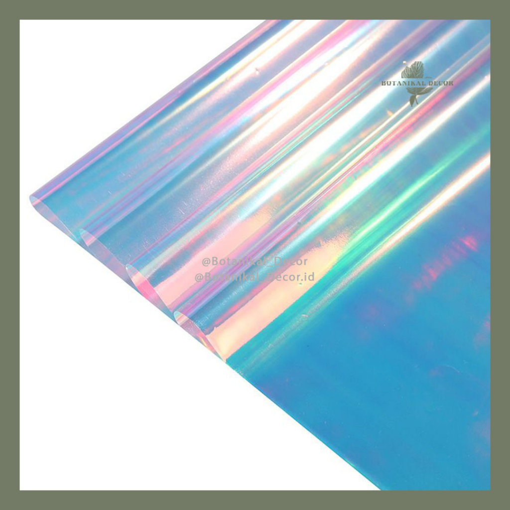 Jual Hologram Flower Wrapping Paper Waterproof Paper Kertas Hologram ...