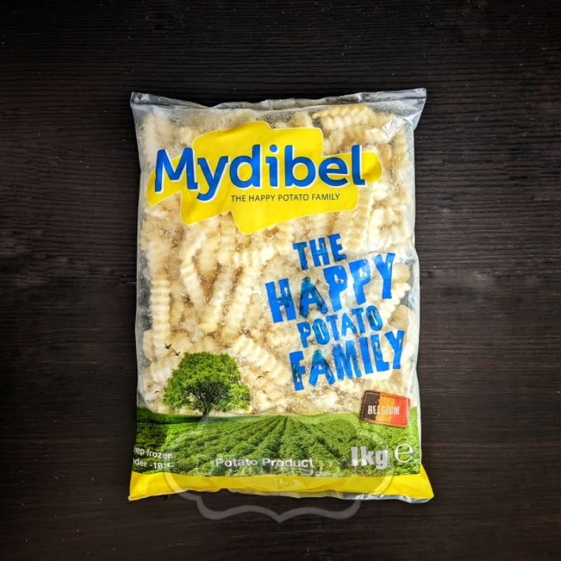 Jual MyDibel Kentang Goreng Crinkle Cut French Fries 1 kg | Shopee ...