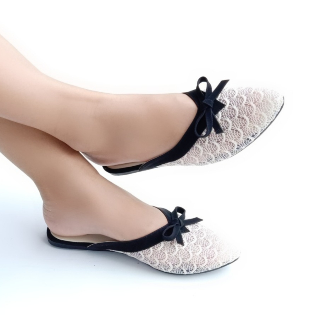 Jual Sepatu Sandal Flat Pesta Main Jalan Wanita Sendal Selop Cewek ...