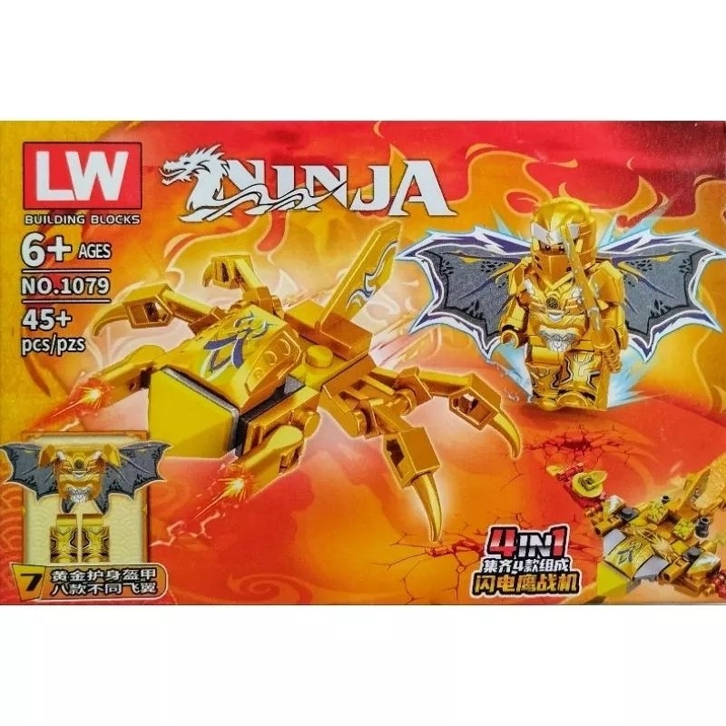 Jual mainan anak ninjago motor keren + ninja minifigure Kay Jay Cole ...