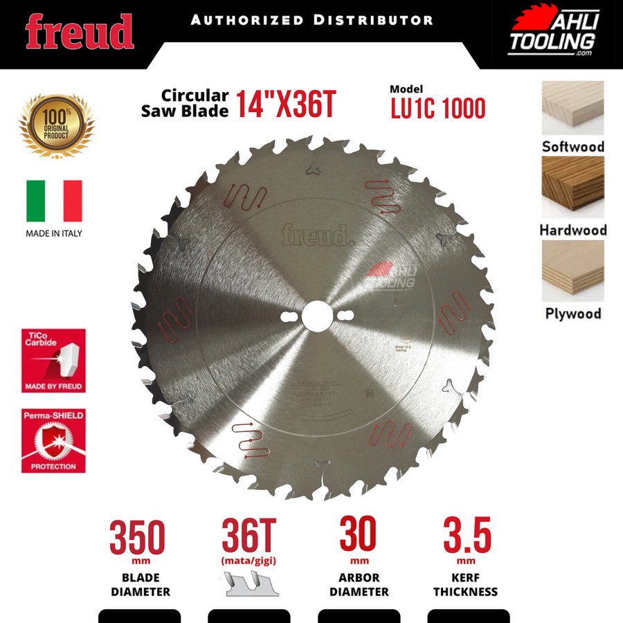 Jual Circular Saw Blade 14" X 30T Gigi, Mata Gergaji 14 inch (350 mm ...