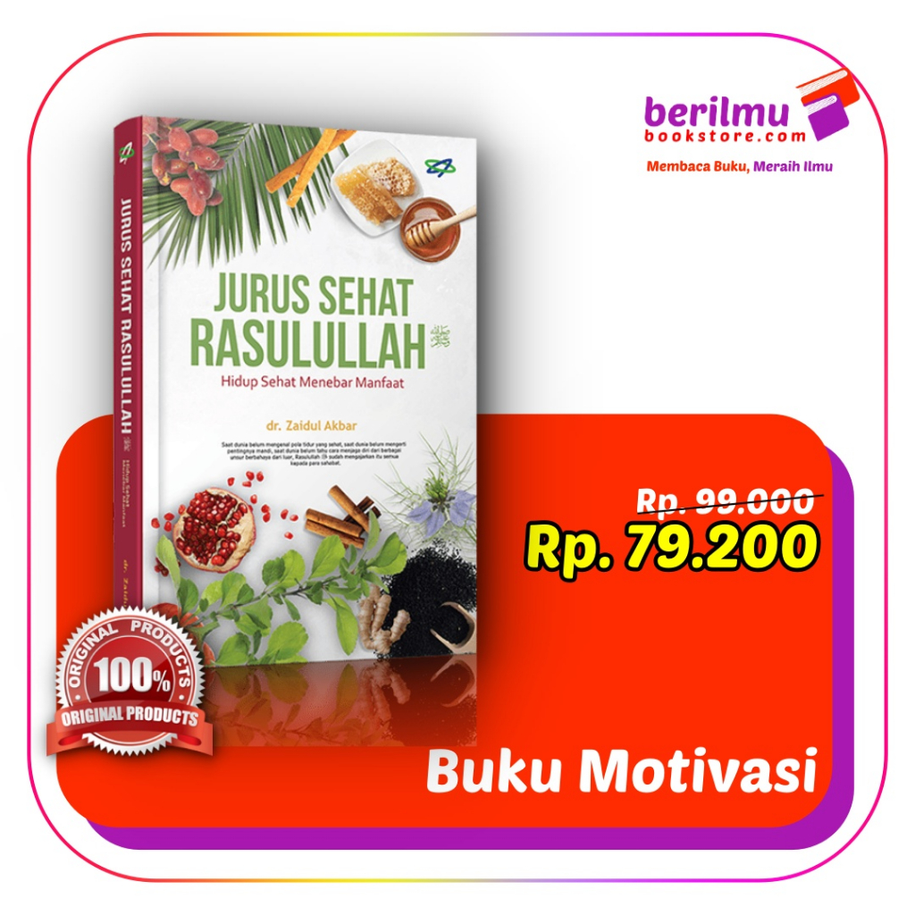 Jual Buku Jurus Sehat Rasulullah JSR | Buku Bacaan Islami | Hard Cover | 100% Buku Original ...