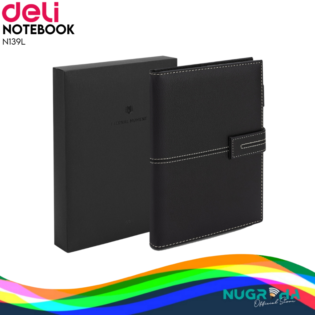 Jual Deli Leather Cover Notebook Gift Set / Buku Catatan / Agenda ...