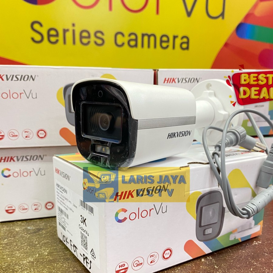 Jual CAMERA CCTV COLORVU AUDIO 5MP HIKVISION DS-2CE10KF0T-LPFS OUTDOOR ...