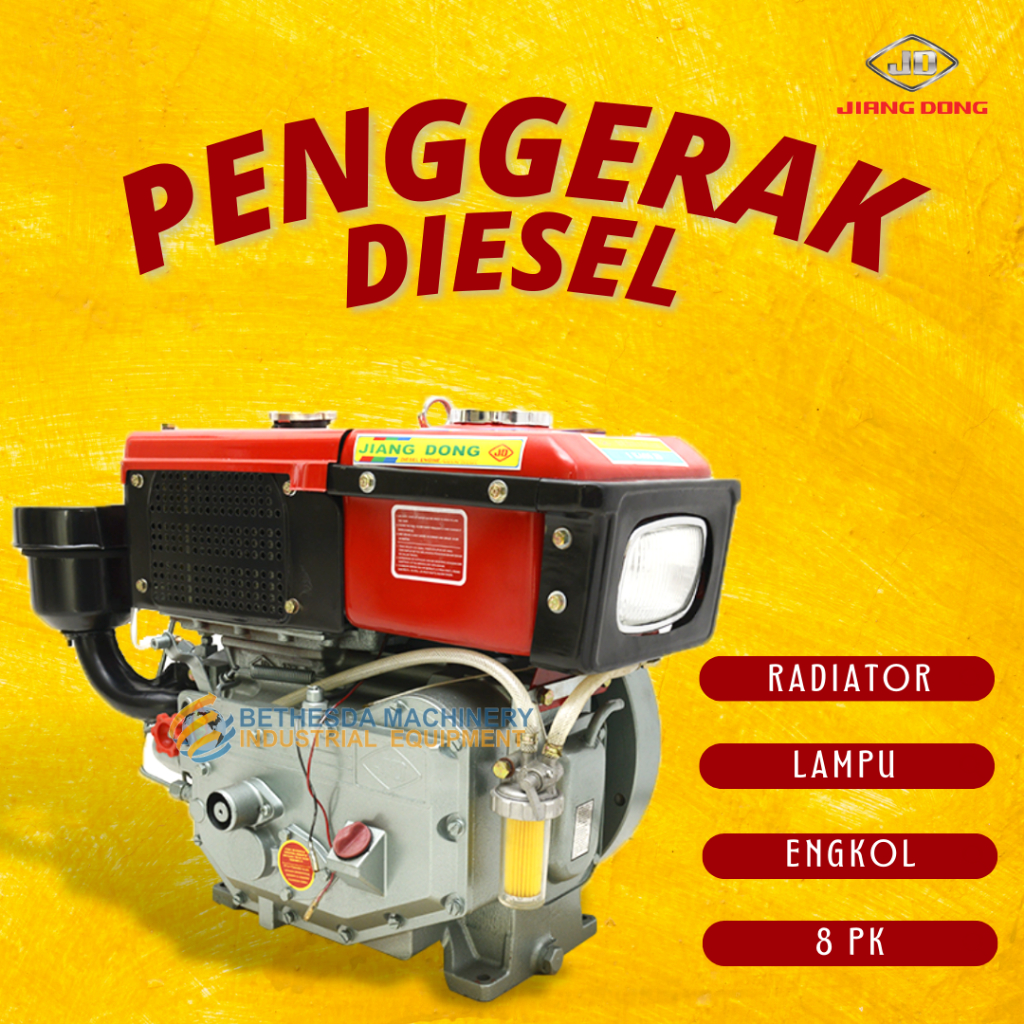 Jual Mesin Diesel 8pk Radiator R180-NL Penggerak 8hp engkol | Shopee Indonesia