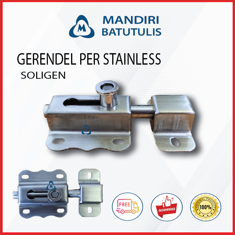 Jual Gerendel Slot Pintu / Grendel Kunci Pintu Slot 2" SOLIGEN per ...
