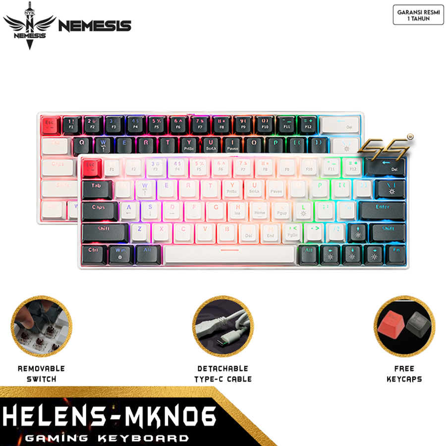 Jual NYK Nemesis HELENS MKN06 MKN 06 MKN-06 Keyboard Gaming RGB ...