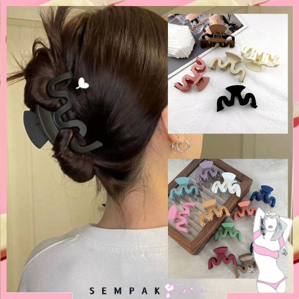 Jual SS Jepit Rambut Lengkungan Wanita Doff Jedai Gelombang Jepitan ...