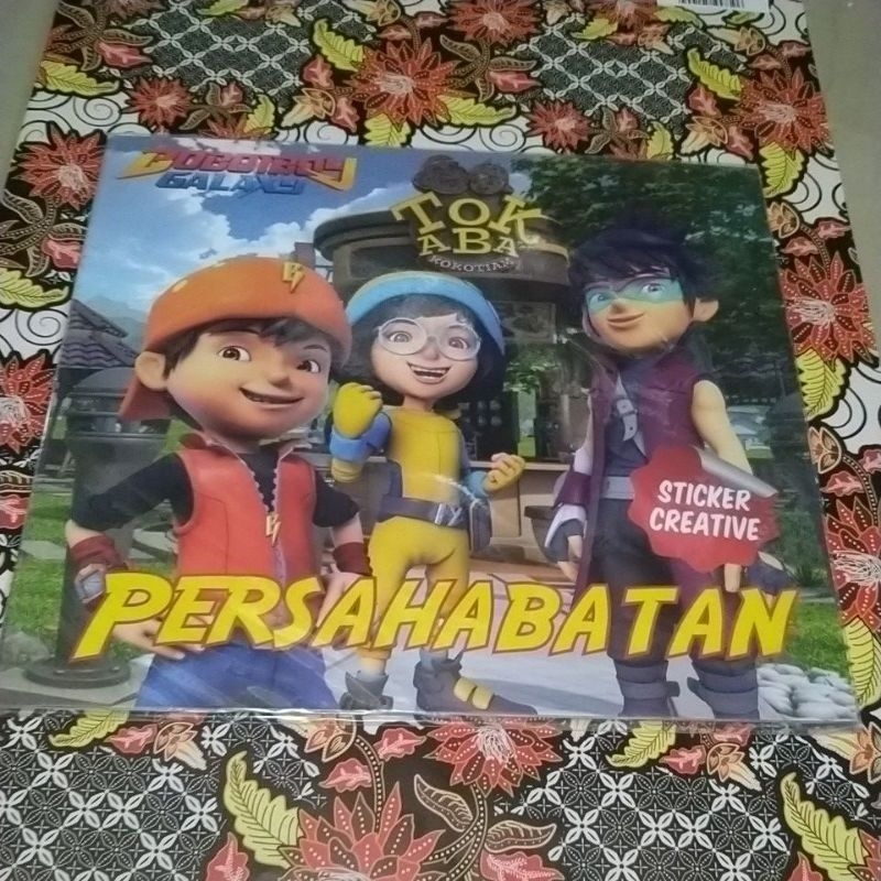 Jual Buku Sticker Creative Boboboy galaxy - persahabatan | Shopee Indonesia