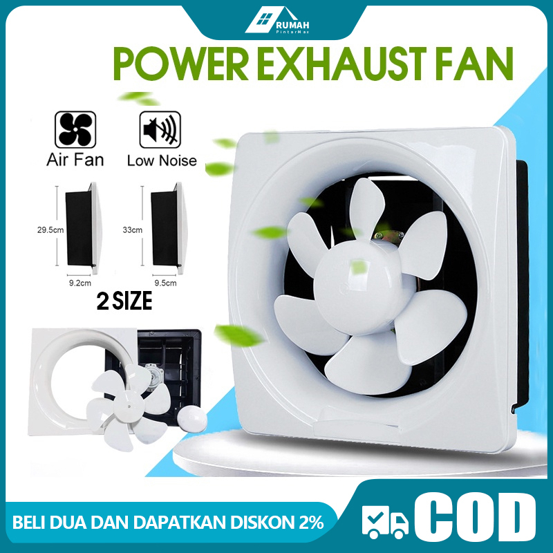 Jual Exhaust Fan 6/8/10/12 inch Household Exhaust Fan Bathroom Toilet ...