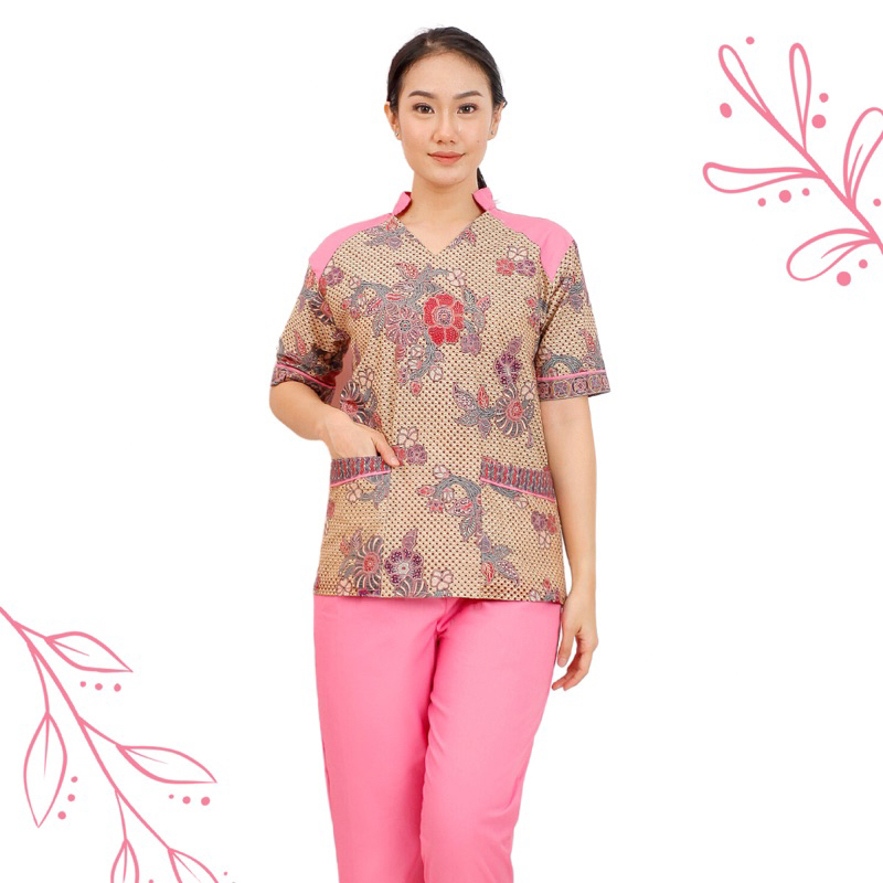 Jual Margot Raspberry Pink Nanny Uniform Seragam Baju Suster Seragam
