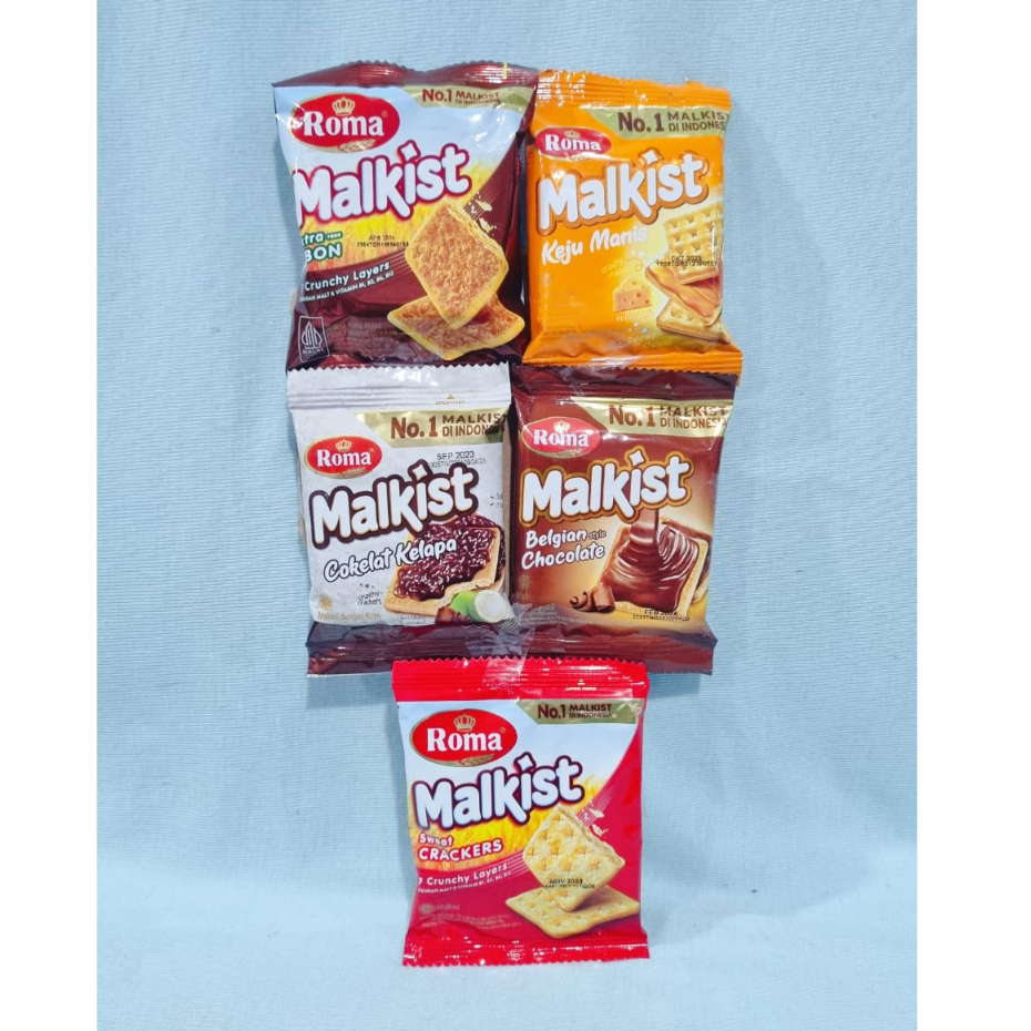 Jual Roma Malkist Crackers / Abon / Keju Manis / Belgian Chocolate ...