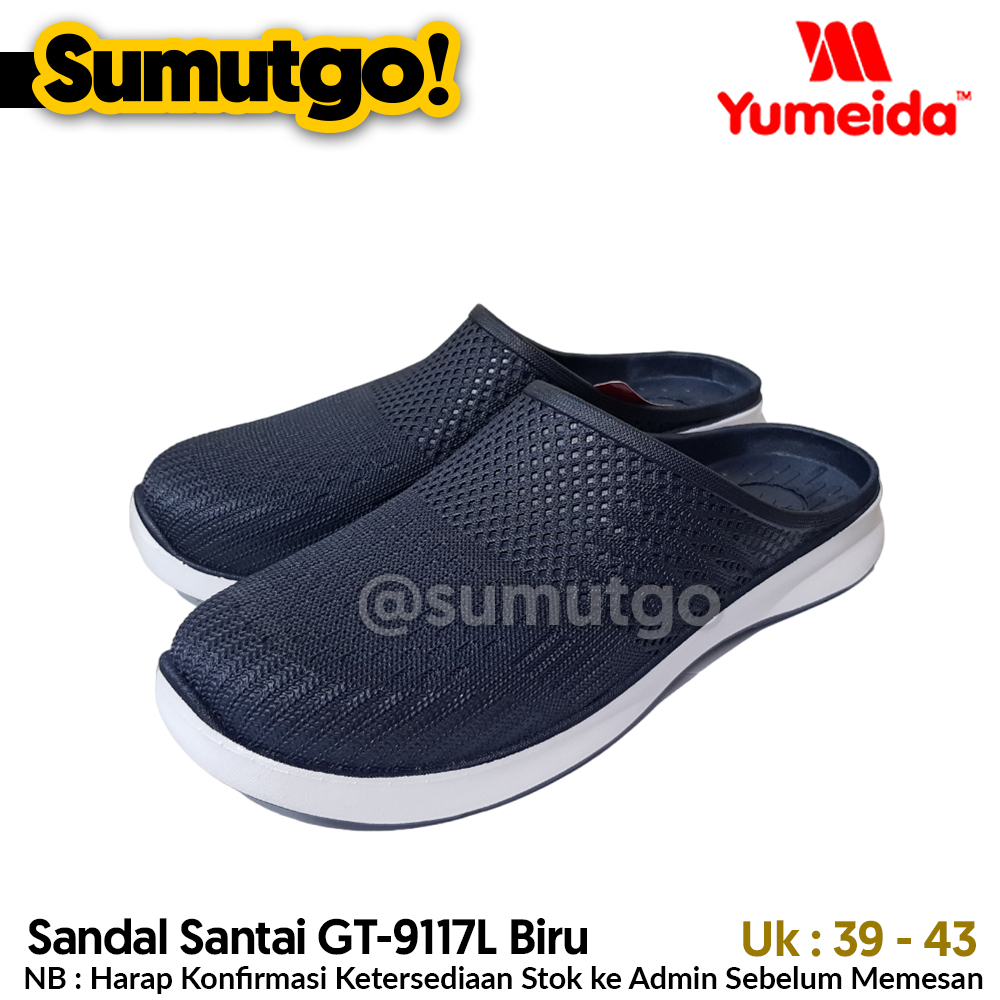 Jual Sandal Karet VIRAL Slip On Yumeida GT 9117 L Blue / Selop Bustong ...