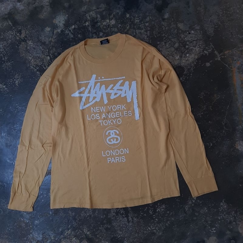 Jual LONGSLEEVE STUSSY TOUR BACK PRINT | Shopee Indonesia