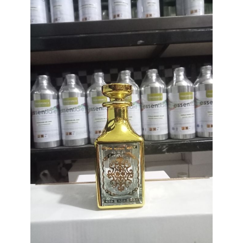 Jual BOTOL JIN 150 ML MOTIF GOLD COCOK UNTUK PAJANGAN BIAR SEMAKIN ...