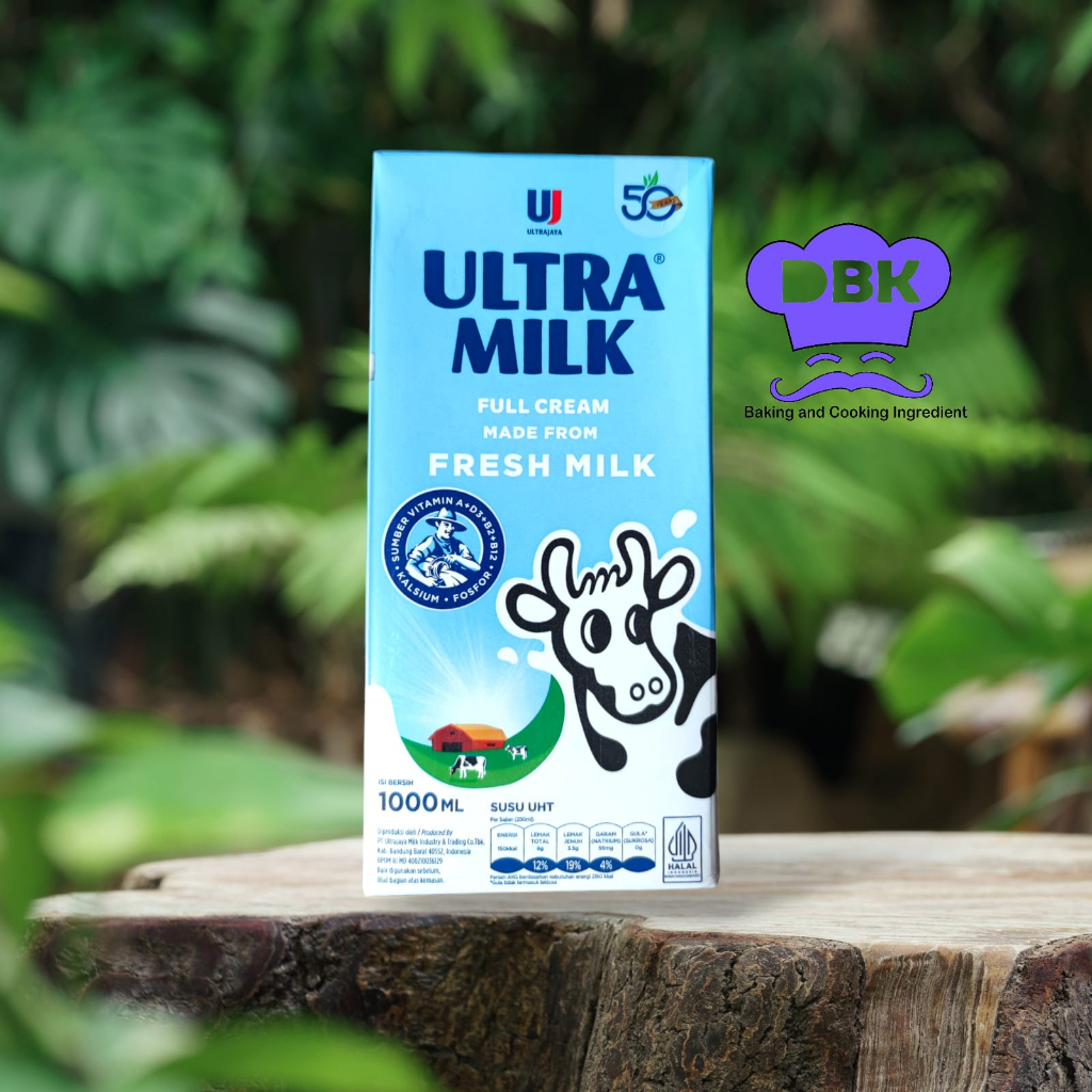 Jual susu uht ultramilk 1lt full cream | Shopee Indonesia