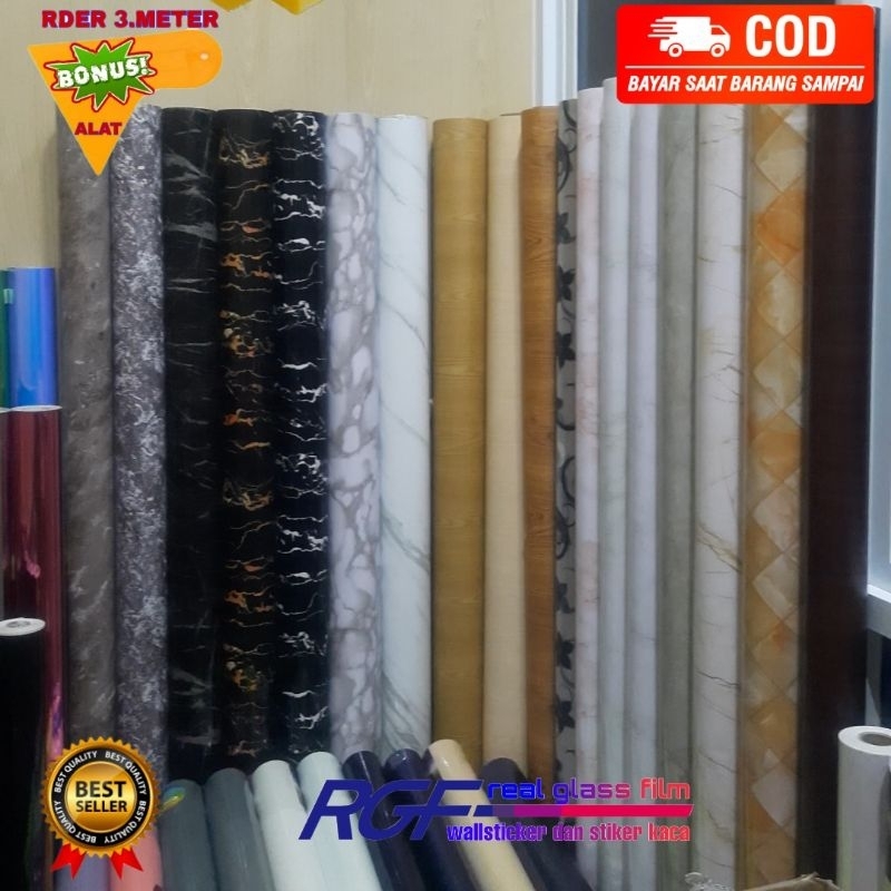 Jual stiker dinding stiker lantai atau wallpaper motif hpl sudah ...
