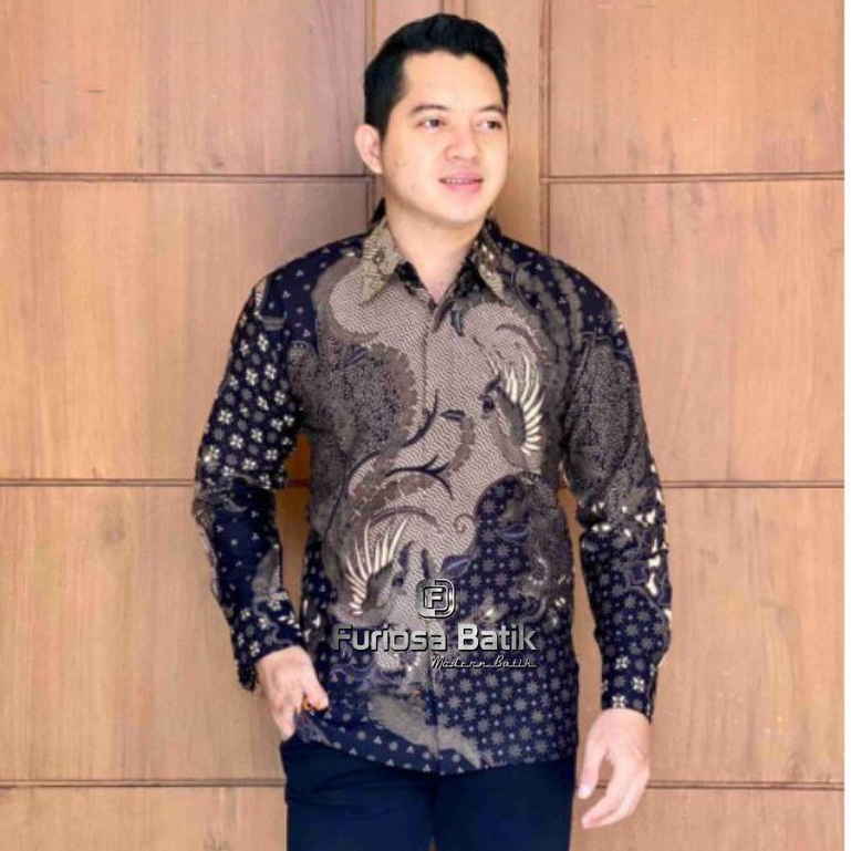 Jual Furiosa Batik CICAK ROWO Kemeja Baju Batik Pria Lengan Panjang ...