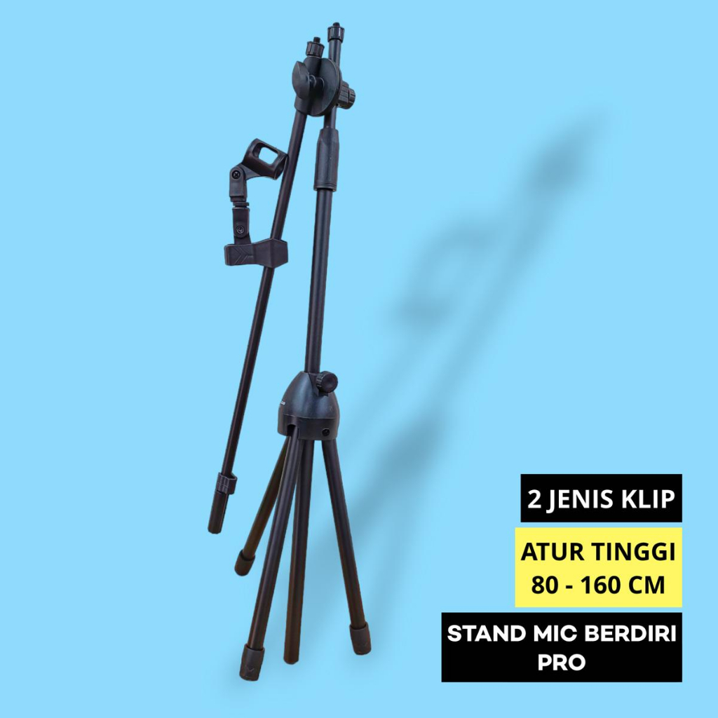 Jual Stand Mic Berdiri Big Boss Holder Tripod & Smartphone Tiang ...