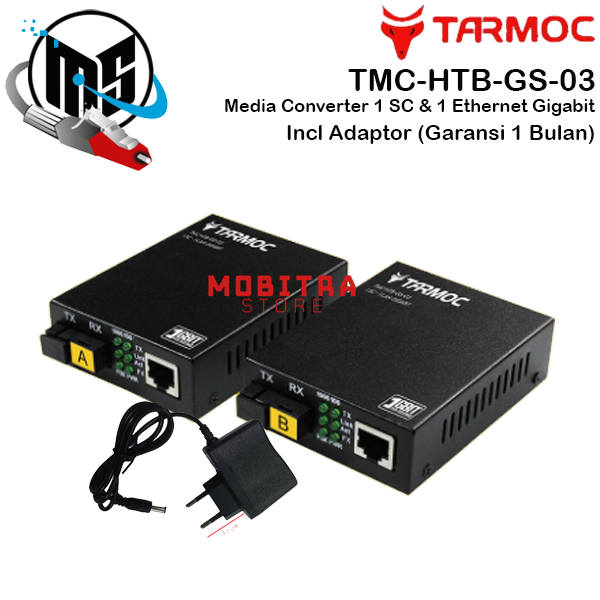 Jual Media Converter Tarmoc HTB GS03 HTB-GS03 Gigabit Single mode | Shopee Indonesia