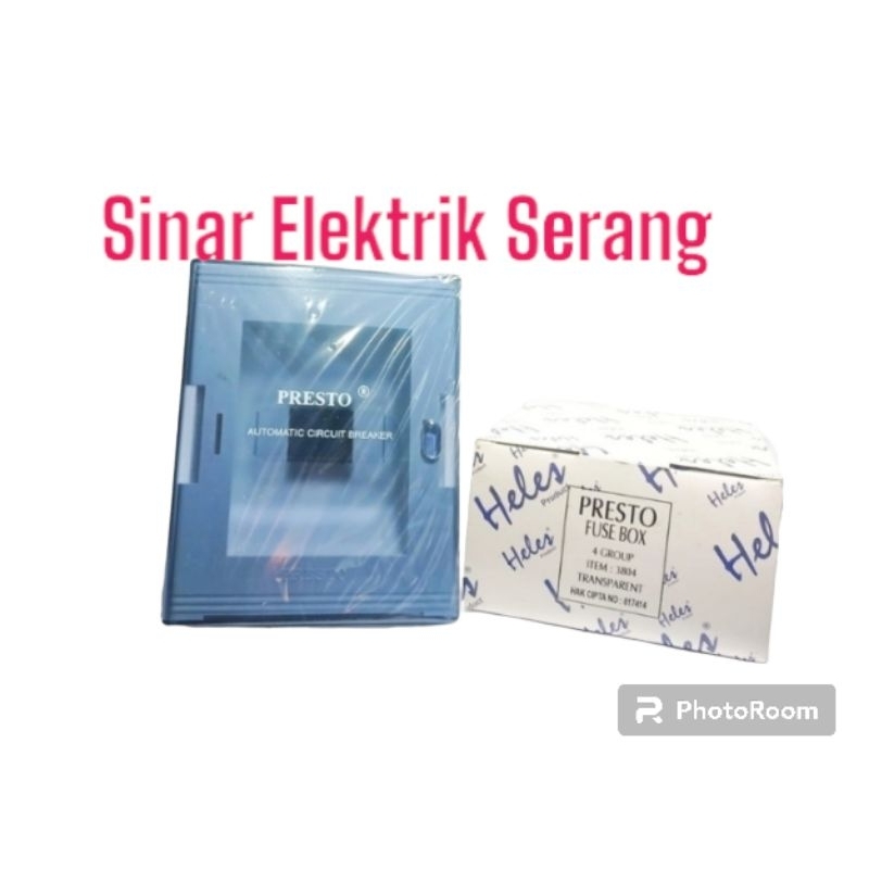 Jual BOX MCB Fuse 4 grup Presto Fuse Box 3804 Kualitas Asli | Shopee ...