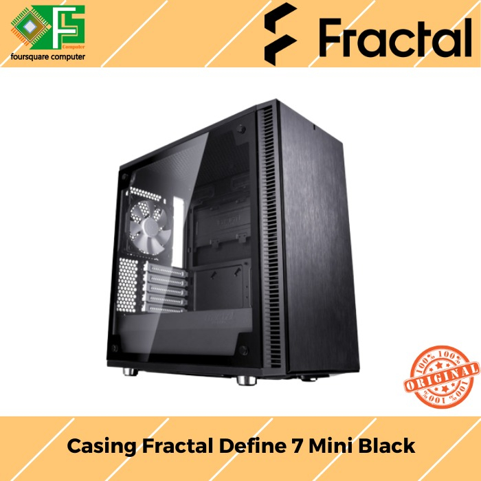 Jual PC Casing Fractal Define 7 Mini Black | PC Case Komputer Micro ATX ...
