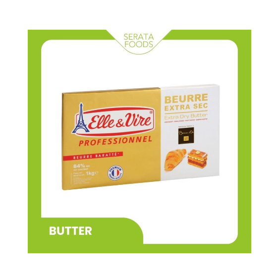Jual Elle Vire 100668 Extra Dry Butter 84% Fat 1kg | Shopee Indonesia