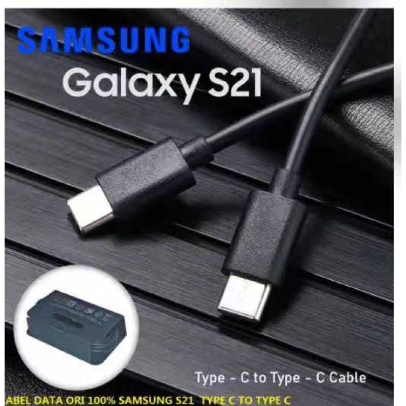 Jual Kabel Data Samsung S21 Original 3A Tipe C To Tipe C Fast Charging ...