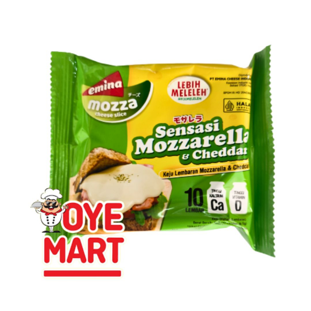 Jual EMINA MOZZARELLA & CHEDDAR SLICE ISI 10 150GR/KEJU MOZZARELLA ...